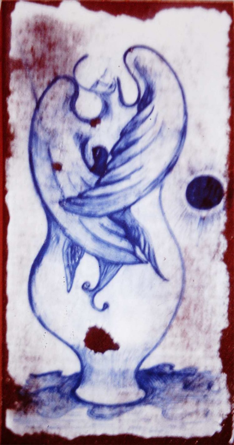 Hollow Angel with Bird - Jan Palethorpe